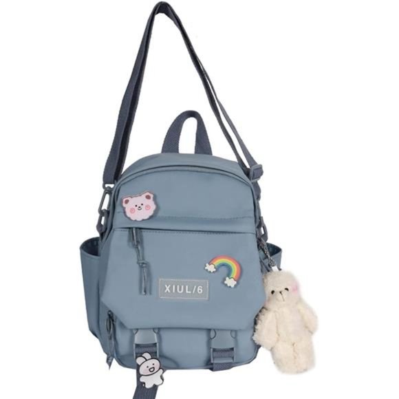 Bags | Cute Mini Backpacks With Accessories Aesthetic Mini Backpack ...